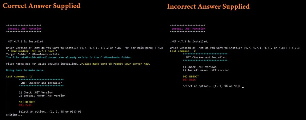 Handling Wrong Answers Practical Powershell